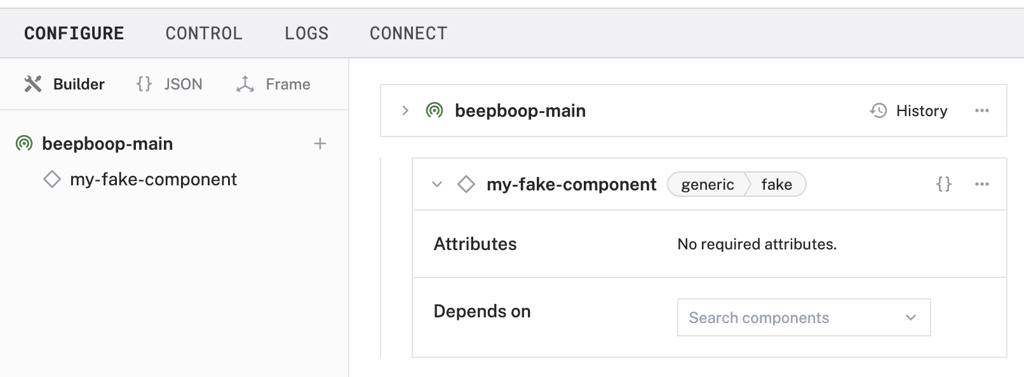 Configure a Fake Generic Component | Generic Component