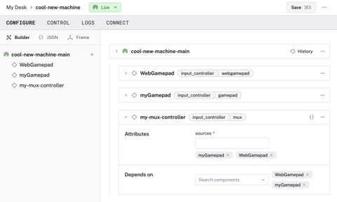 Configure a Mux Input Controller | Input Controller